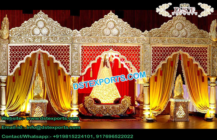 Glorious Muslim Nikah Stage Decor