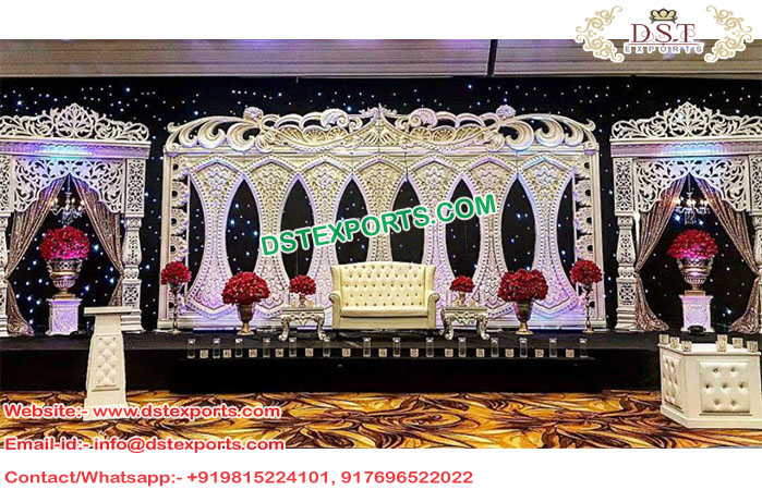 Majestic French Wedding Stage Decoration