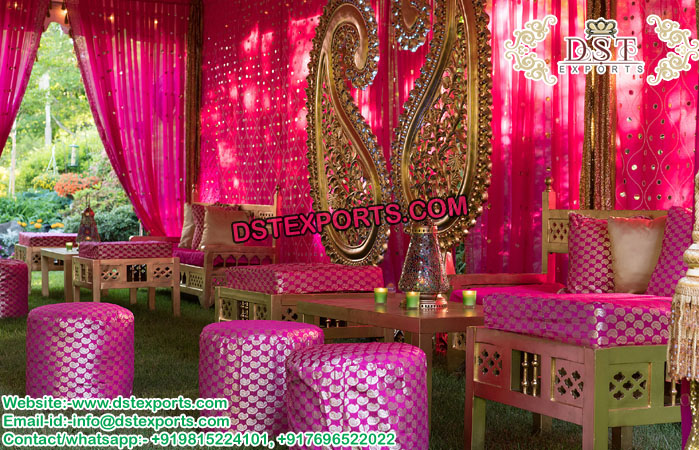 Stylish Mehandi Stage Furniture Set