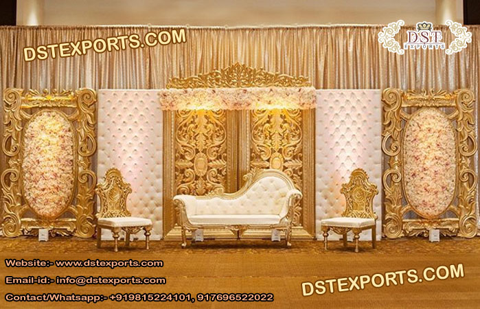 Dazzling Asian Wedding Stage Back-Walls