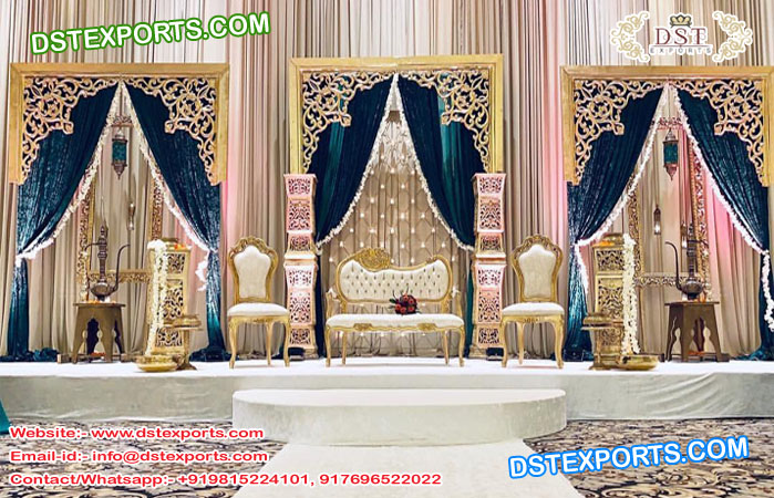 Muslim Walima Stage Mehraab Decoration