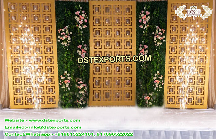 Stunning Wedding Stage Candle Back-Walls