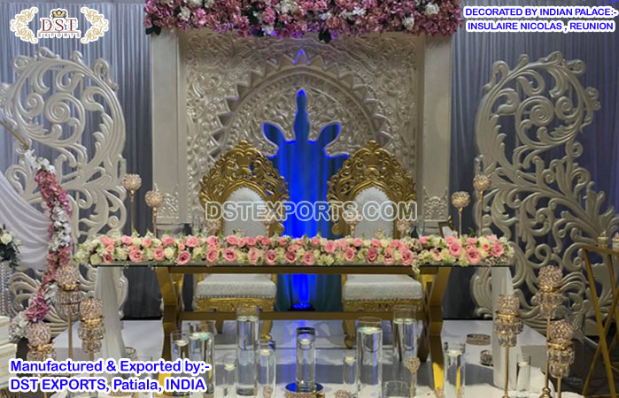 Roman Empire Theme Wedding Stage Decor