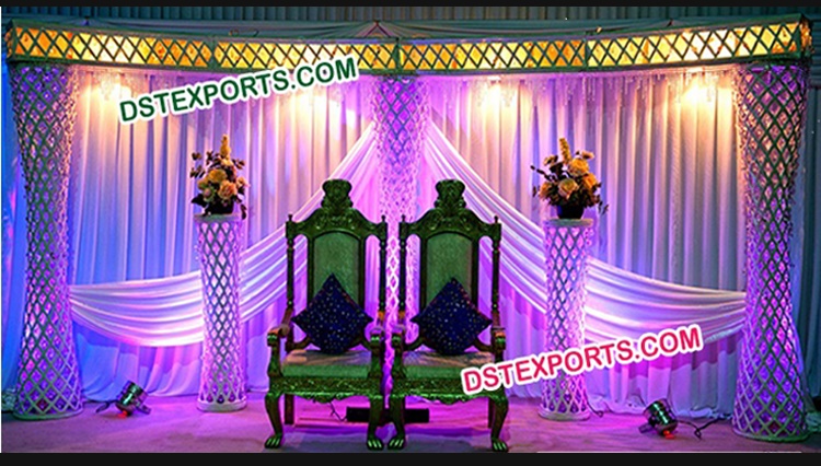 Wedding Decor Crystal Pillar Stage