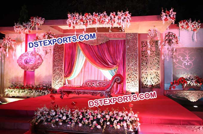 Wedding Stage Carving Fiber Backdrop Panels