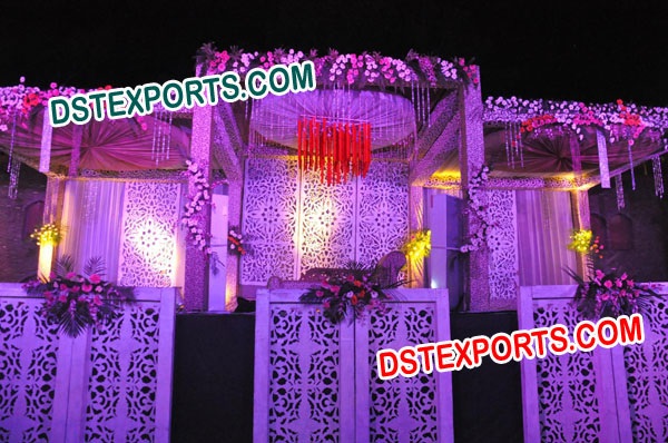Wedding Stage Fully Carved Backdrop Frames